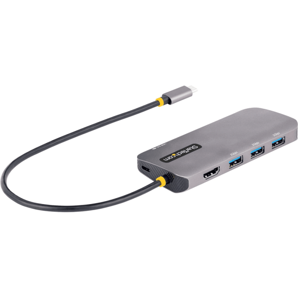 StarTech.com USB C Multiport Adapter, 4K 60Hz HDMI Video, 3 Port 5Gbps ...